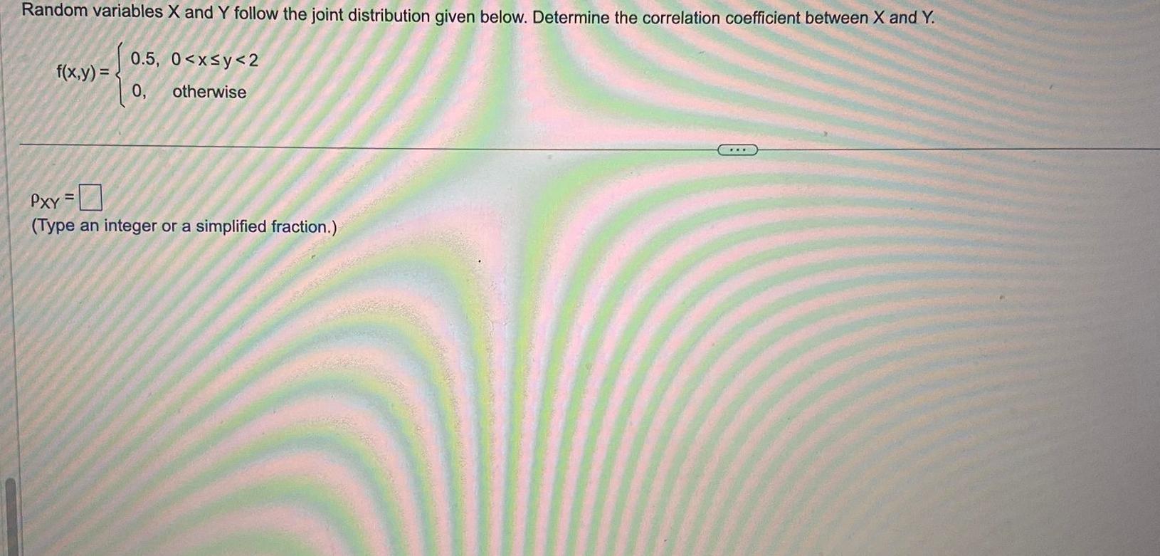Solved Random variables x ﻿and Y ﻿follow the joint | Chegg.com