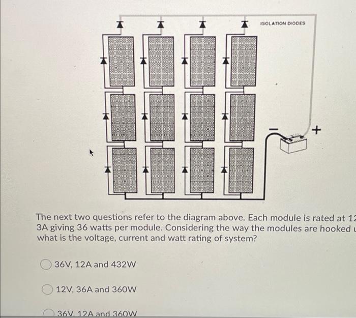 Solved T K ISOLATION DIODES + + The next two questions refer | Chegg.com