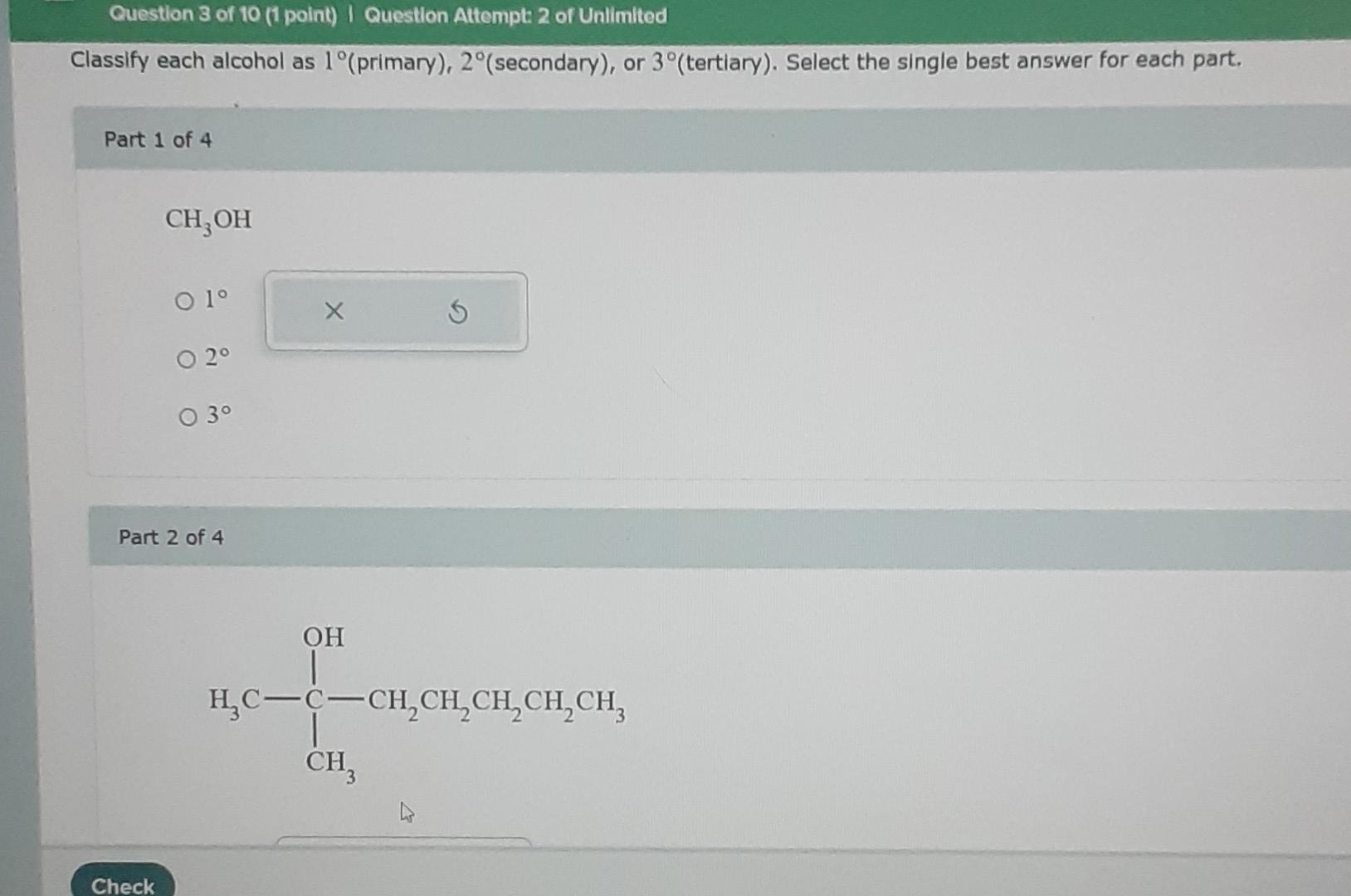 Solved Classify each alcohol as 1∘ (primary), 2∘ | Chegg.com