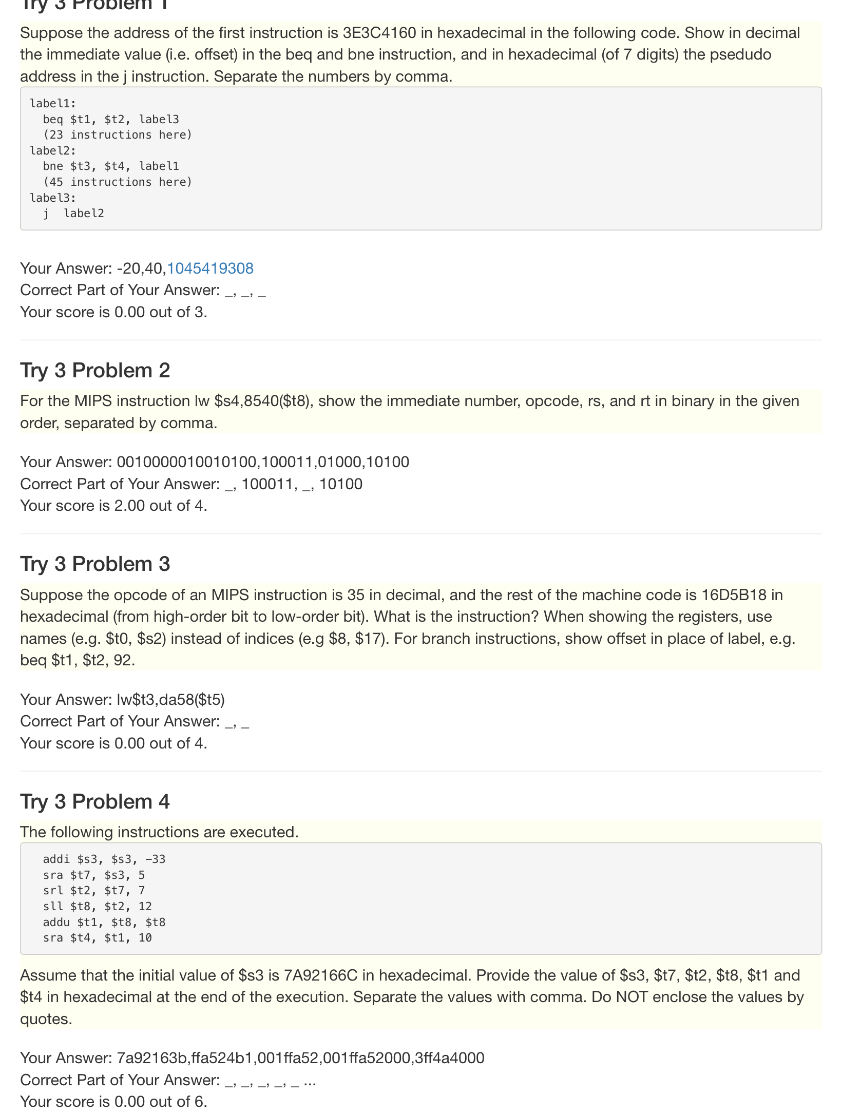 Solved Do all.Suppose the address of the first instruction | Chegg.com