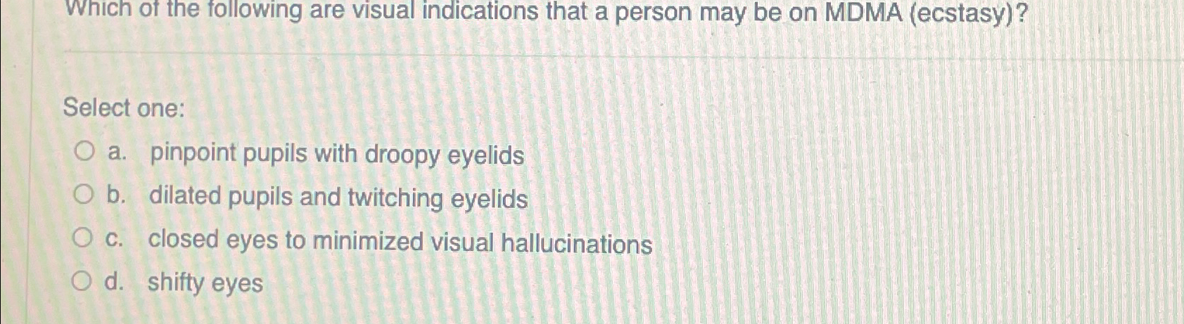 Solved Which of the following are visual indications that a | Chegg.com