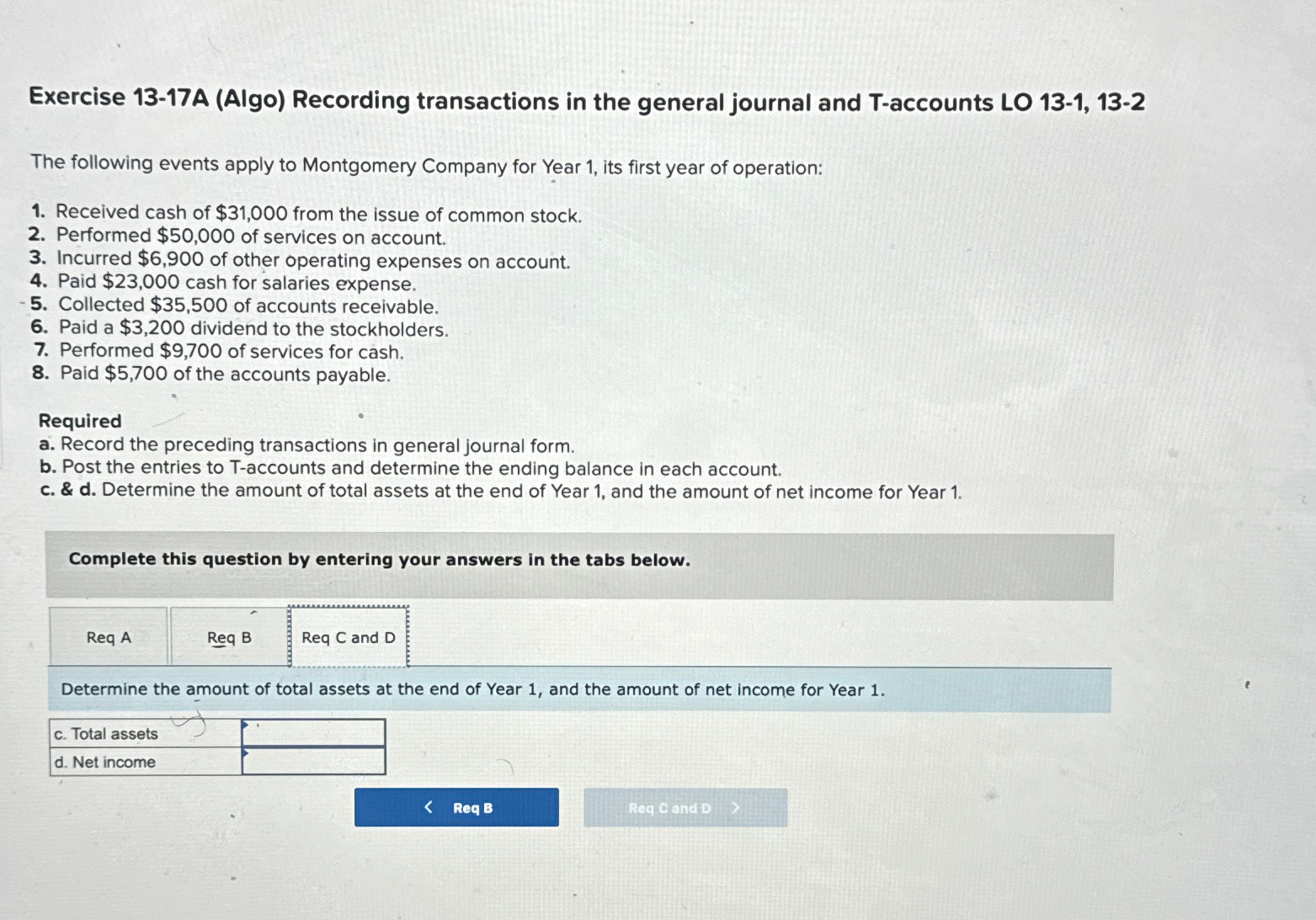 Solved Exercise 13-17A (Algo) ﻿Recording transactions in the | Chegg.com
