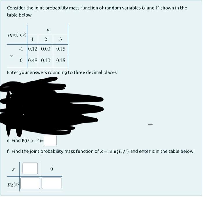Solved Consider the joint probability mass function of | Chegg.com