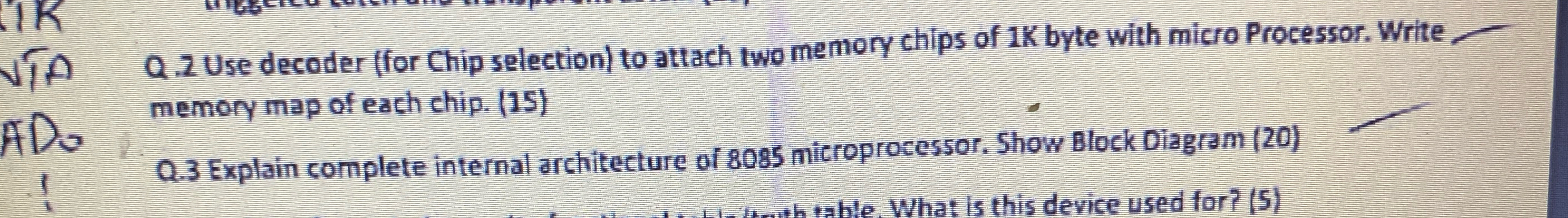 Solved Q. 2 ﻿Use decoder (for Chip selection) ﻿to attach wo | Chegg.com