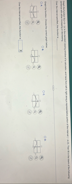 Solved Graph the function f(x)=6-|x| ﻿in the standard | Chegg.com