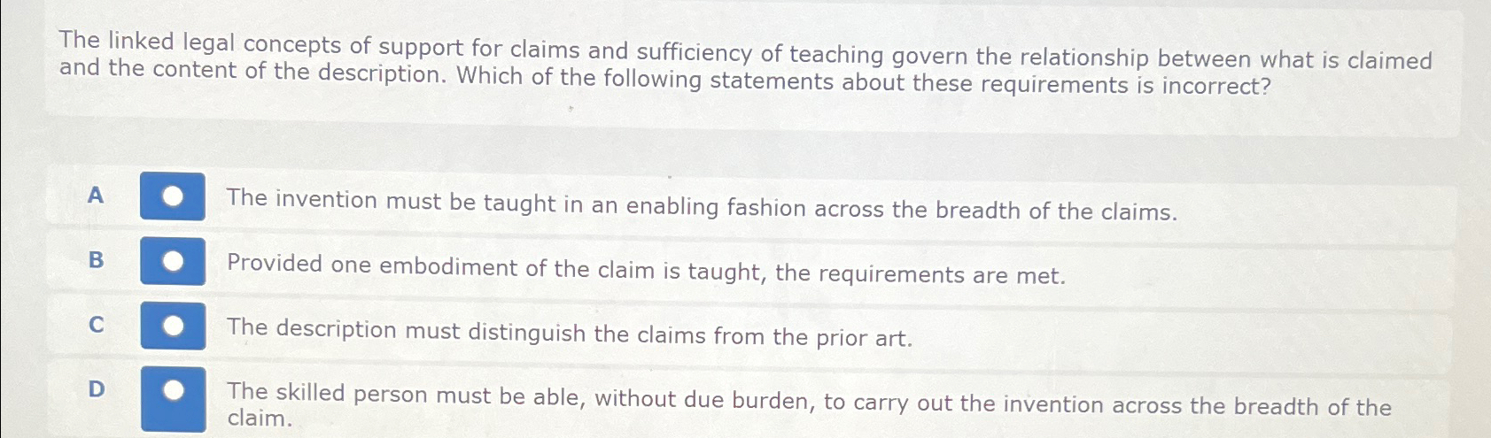 Solved The linked legal concepts of support for claims and | Chegg.com