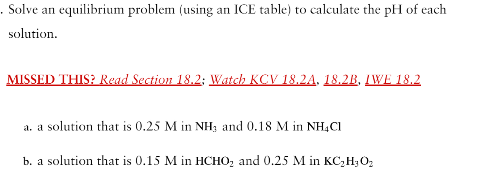Solved Solve an equilibrium problem (using an ICE table) ﻿to | Chegg.com