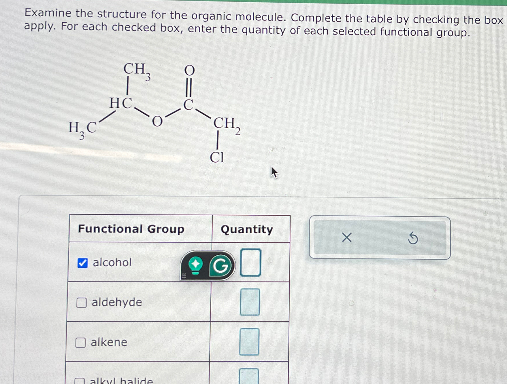 Solved Examine the structure for the organic molecule. | Chegg.com