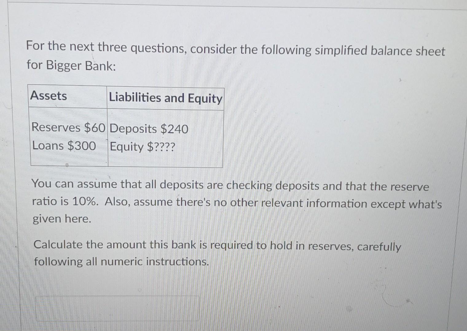 Solved For the next three questions, consider the following | Chegg.com