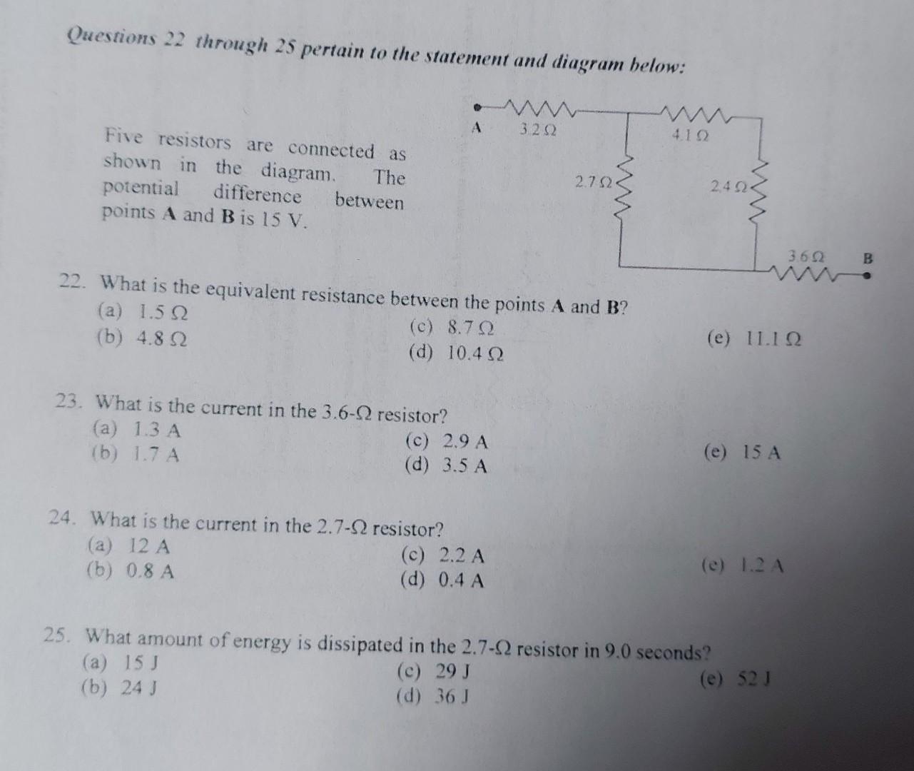 Solved Questions 22 through 25 pertain to the statement and | Chegg.com