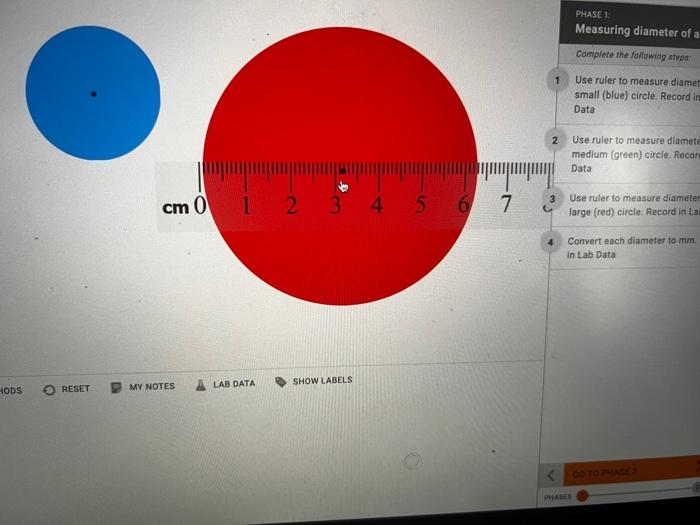 Solved find the diameter for each circle and convert | Chegg.com