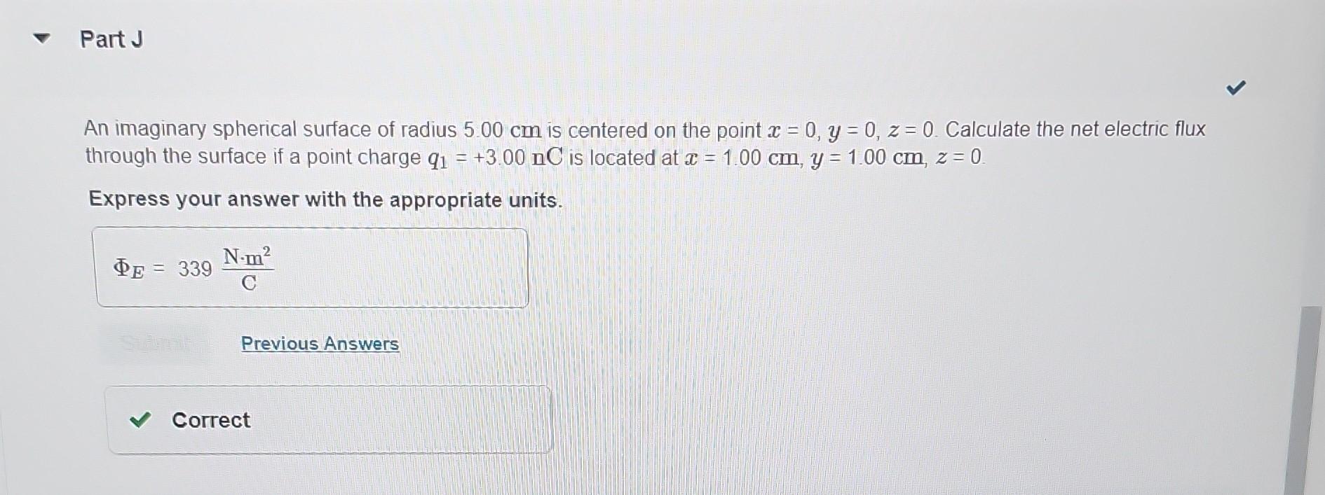 Calculate the net electric flux through the surface | Chegg.com