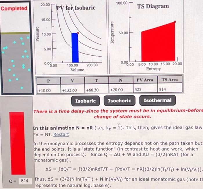 Solved 29. What is the change in entropy during isobaric | Chegg.com
