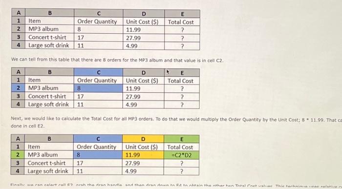 Solved We can tell from this table that there are 8 orders | Chegg.com