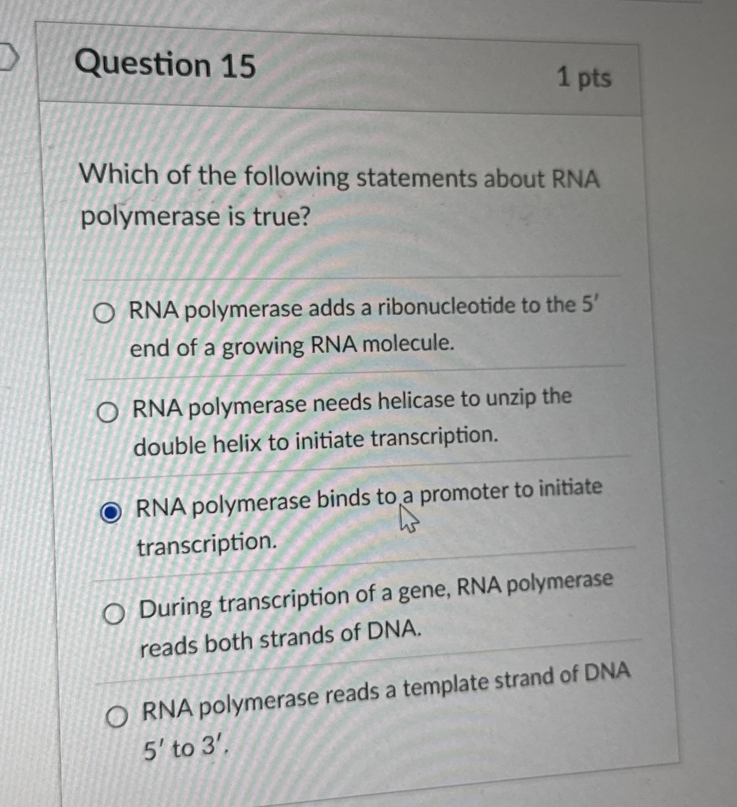Solved Question 15Which of the following statements about | Chegg.com