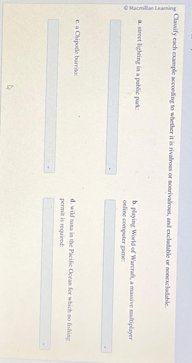 Solved Classify each example according to whether it is | Chegg.com