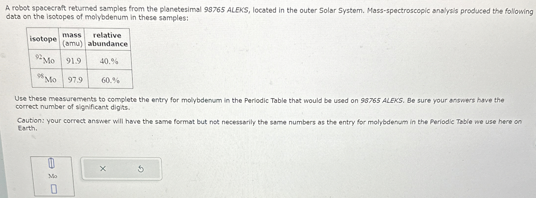 Solved A robot spacecraft returned samples from the | Chegg.com
