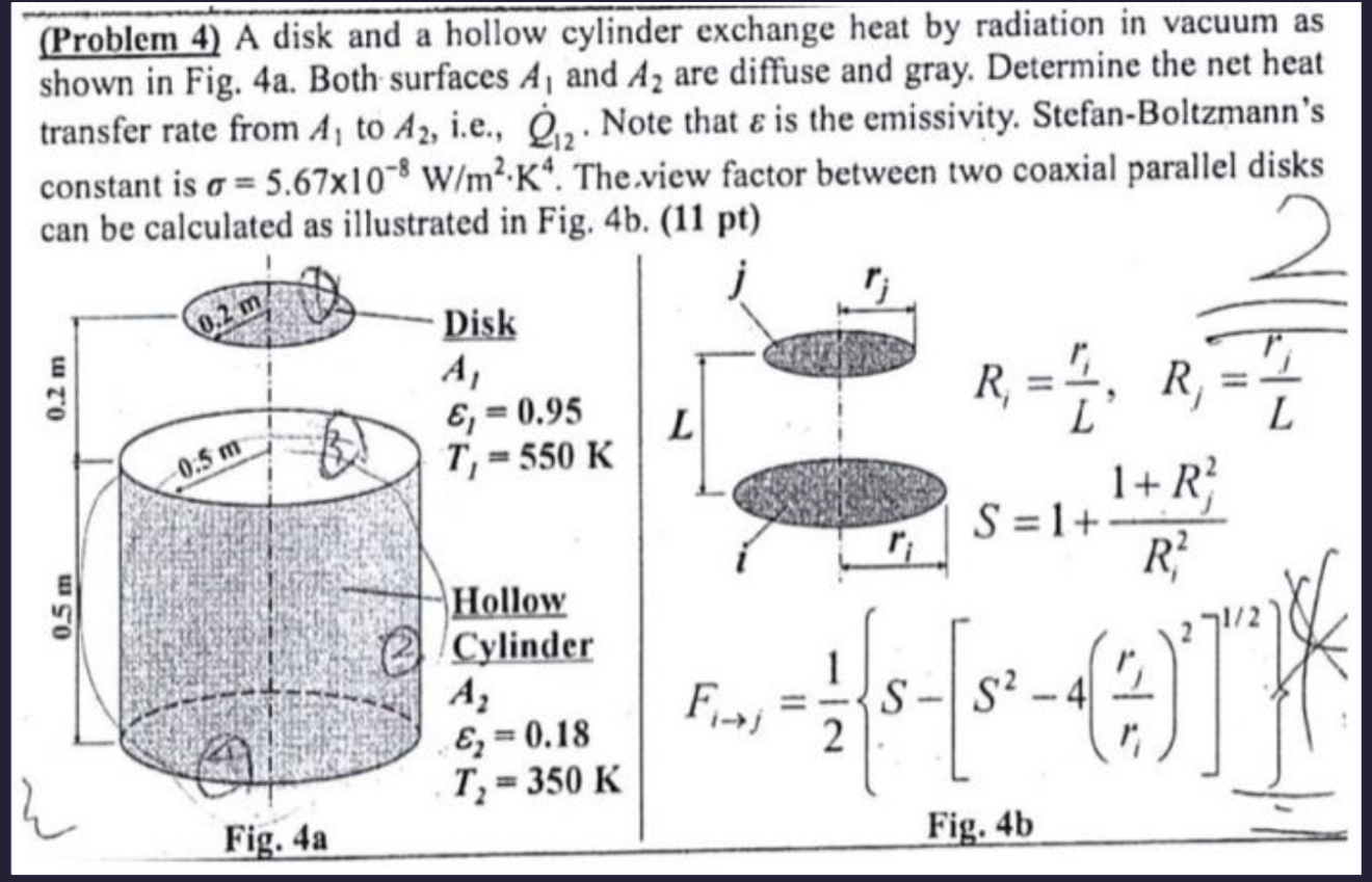 Solved (Problem 4) ﻿A disk and a hollow cylinder exchange | Chegg.com