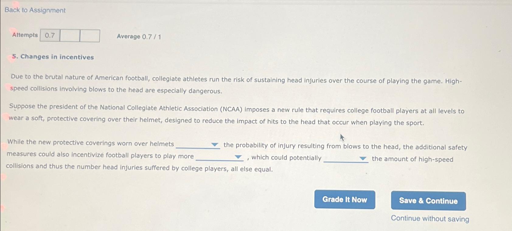 Solved Back to AssignmentAttempts 0.7Average 0.715. ﻿Changes | Chegg.com