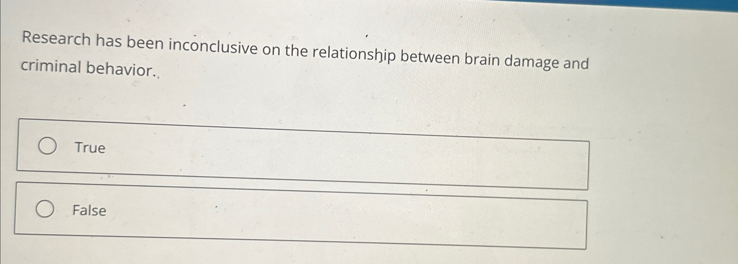 Solved Research has been inconclusive on the relationship | Chegg.com