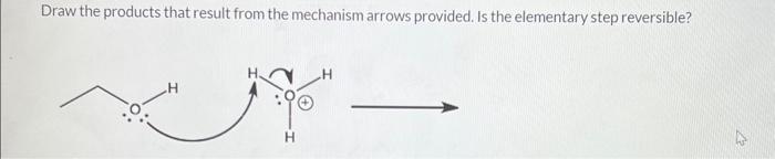 Solved Draw the products that result from the mechanism | Chegg.com