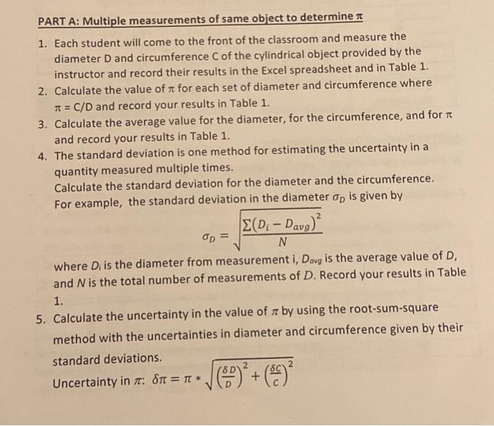 Solved need help with this physics lab. the excel sheet | Chegg.com