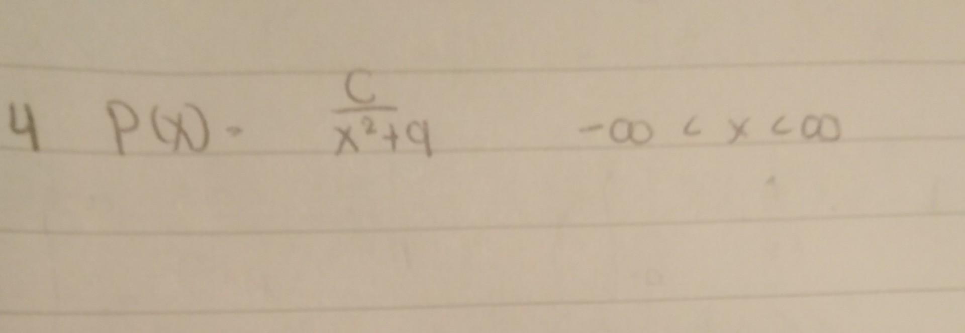 Solved P(x)=x2+9c | Chegg.com