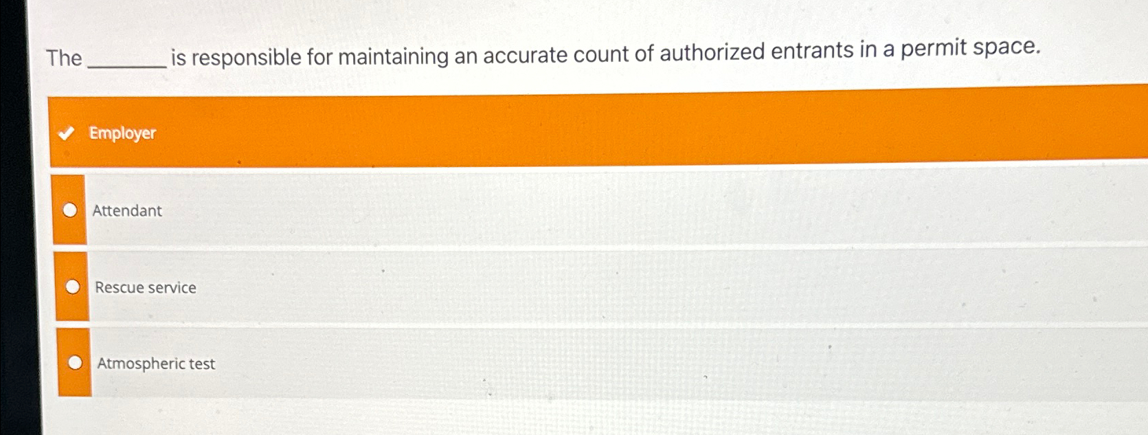 Solved The is responsible for maintaining an accurate count | Chegg.com