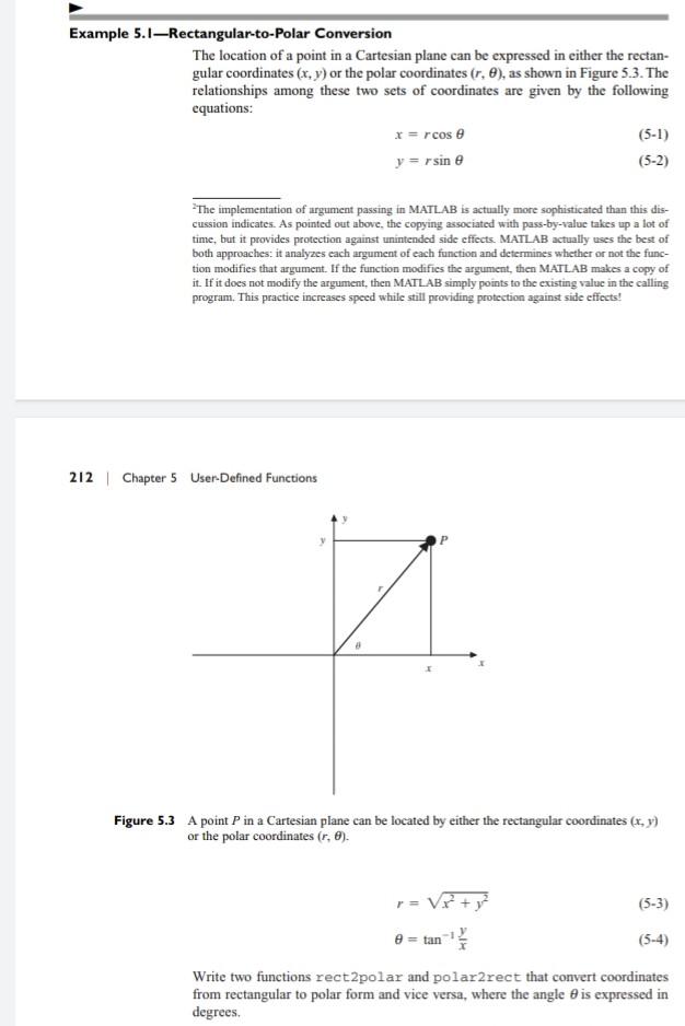 Solved Example 5.1—Rectangular-to-Polar Conversion The | Chegg.com