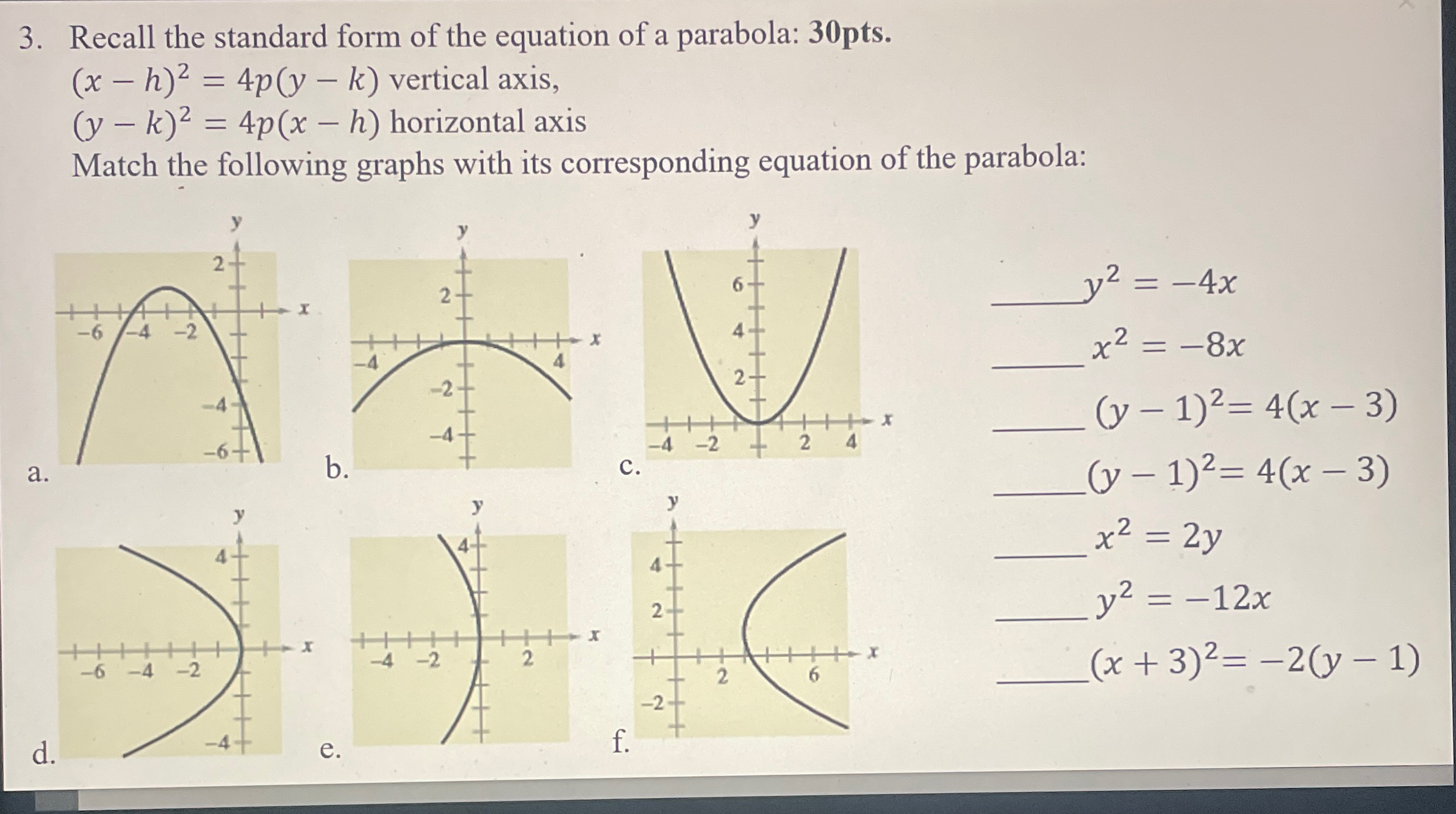 Solved Recall the standard form of the equation of a | Chegg.com