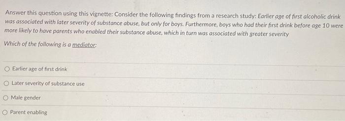 Solved Answer this question using this vignette: Consider | Chegg.com