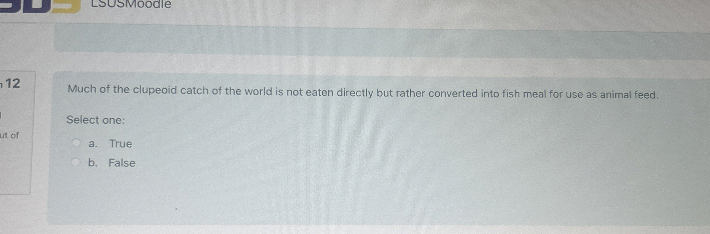 Solved Much of the clupeoid catch of the world is not eaten | Chegg.com