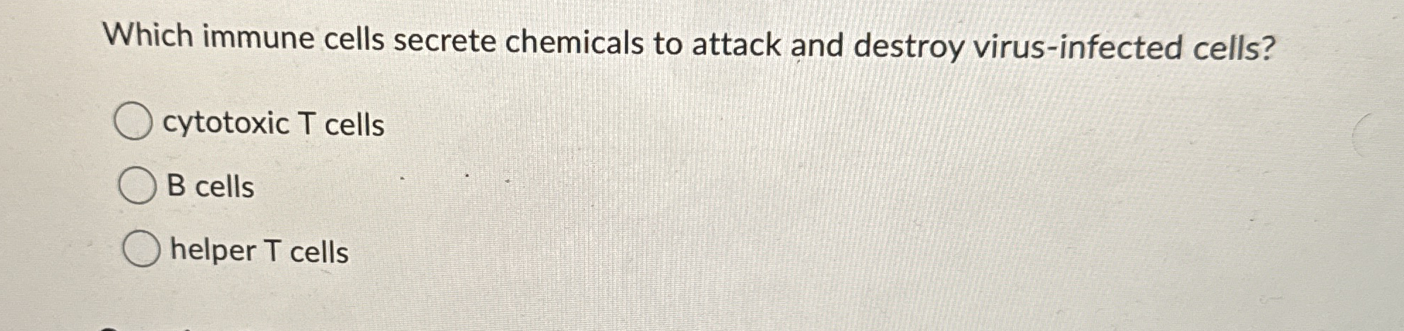 Solved Which immune cells secrete chemicals to attack and | Chegg.com