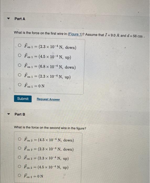 [Solved]: What is the force on the first wire in (Figure