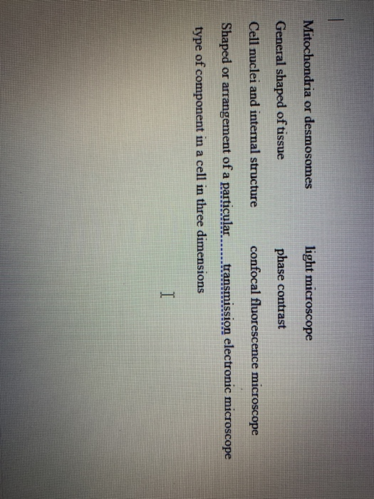 Solved Match each microscope type with its use and viewing 4 | Chegg.com