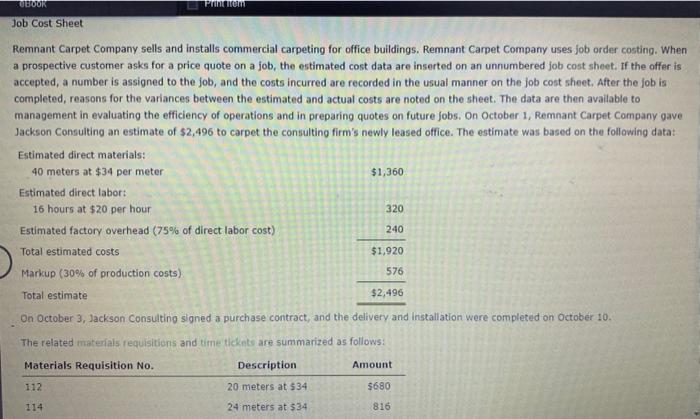 Remnant Carpet Company sells and installs commercial | Chegg.com