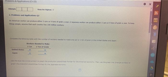 Solved Problems & Applications (Ch 03) X Attempts Keep the | Chegg.com