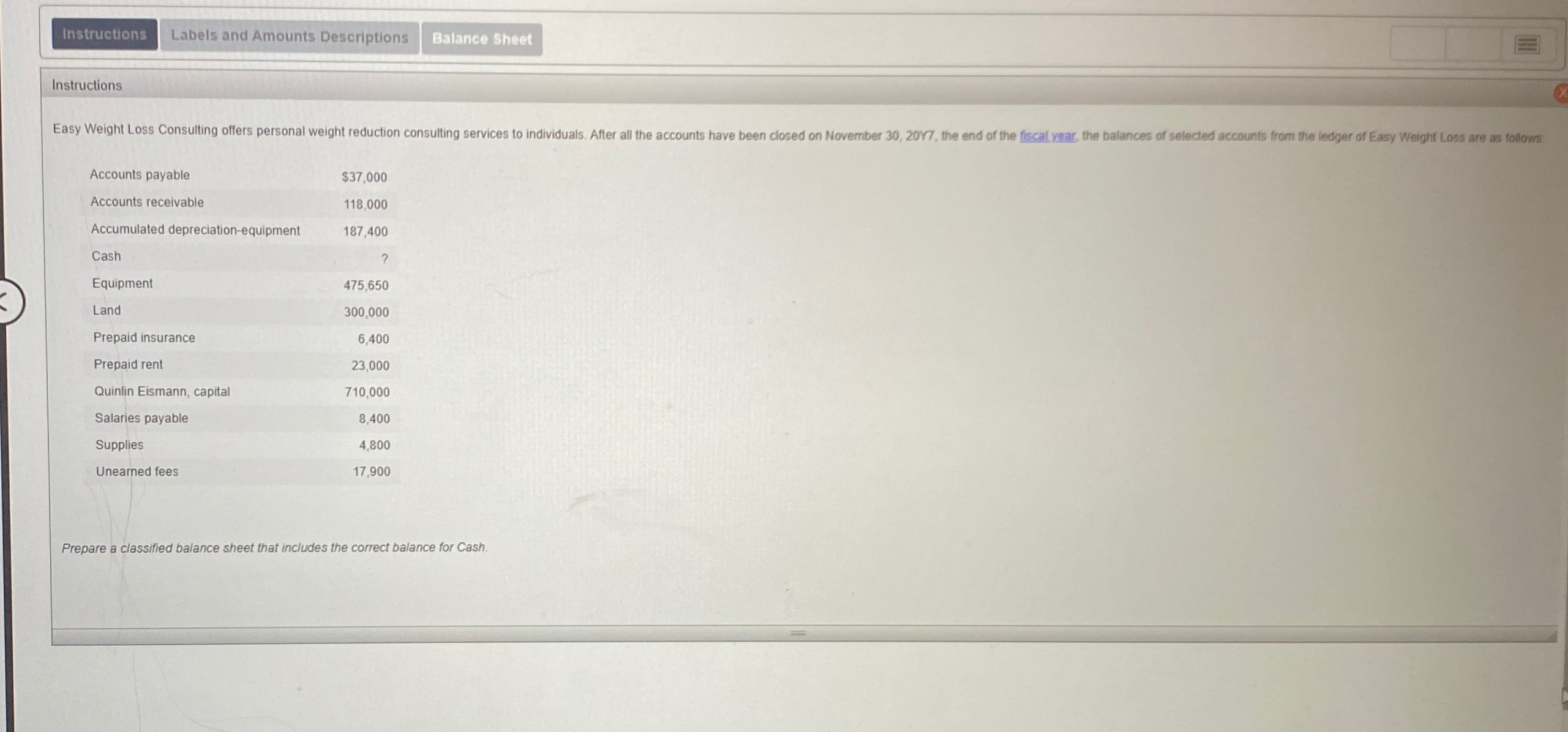 Solved Labels and Amounts | Chegg.com