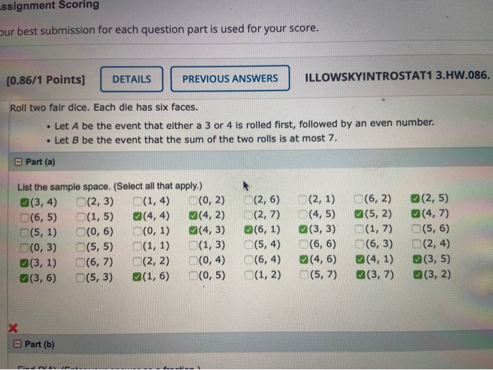 Solved .ssignment Scoring Our best submission for each | Chegg.com