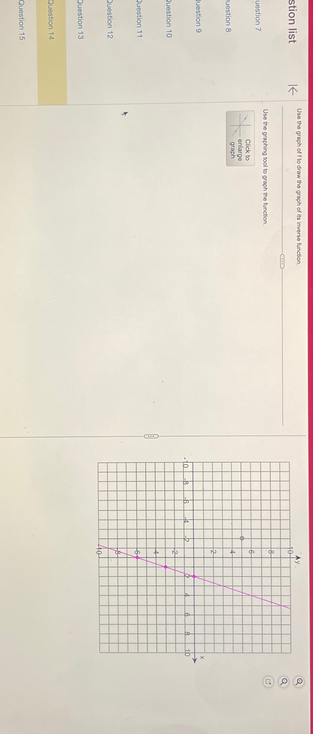 Solved Stion listuestion 7uestion 8Question 9Question | Chegg.com