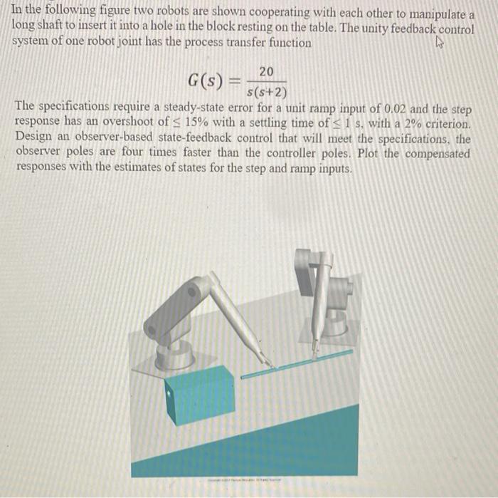 Solved In the following figure two robots are shown | Chegg.com