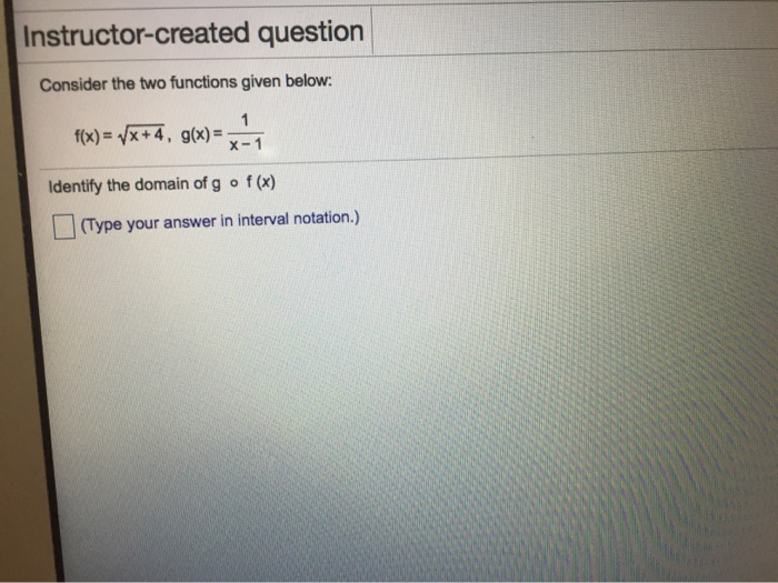 Solved Instructor-created question Consider the two | Chegg.com