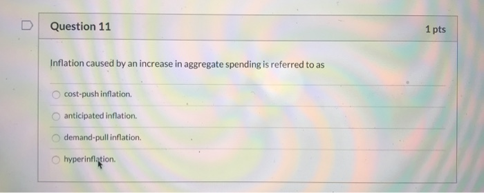 Solved Question 9 1 pts The inflation rate measures the | Chegg.com Solved Question 9 1 pts The inflation rate measures the | Chegg.com