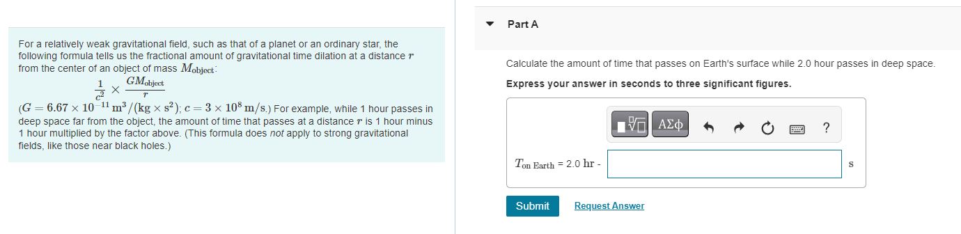 Solved Calculate the amount of time that passes on Earth's | Chegg.com
