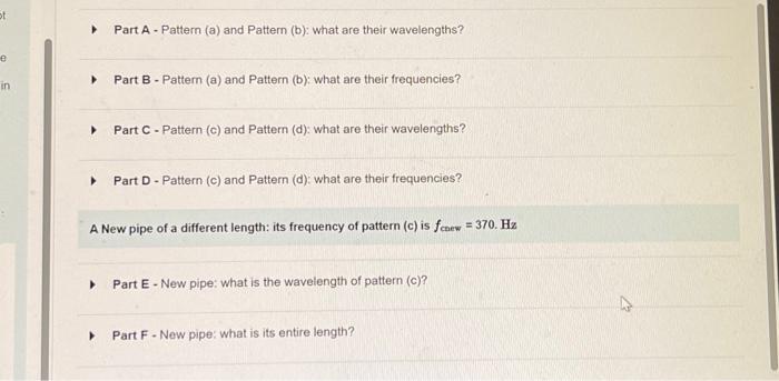 Solved Learning Goal: Standing Waves in a pipe that is open | Chegg.com