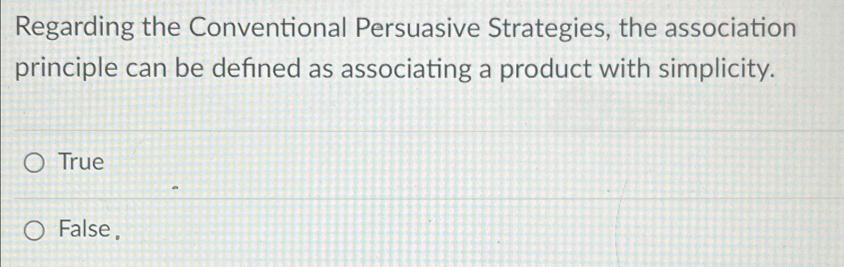 Solved Regarding the Conventional Persuasive Strategies, the | Chegg.com
