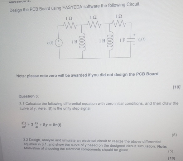 Design the PCB Board using EASYEDA software the | Chegg.com