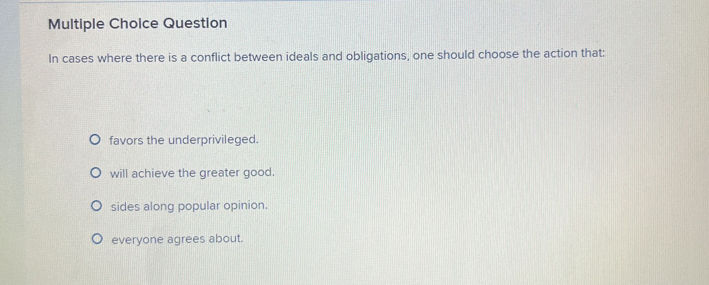 Solved Multiple Choice QuestionIn cases where there is a | Chegg.com