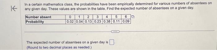 Solved In a certain mathematics class, the probabilities | Chegg.com