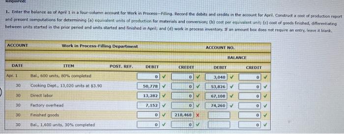 Solved Work in Process Account Data for Two Months; Cost of | Chegg.com